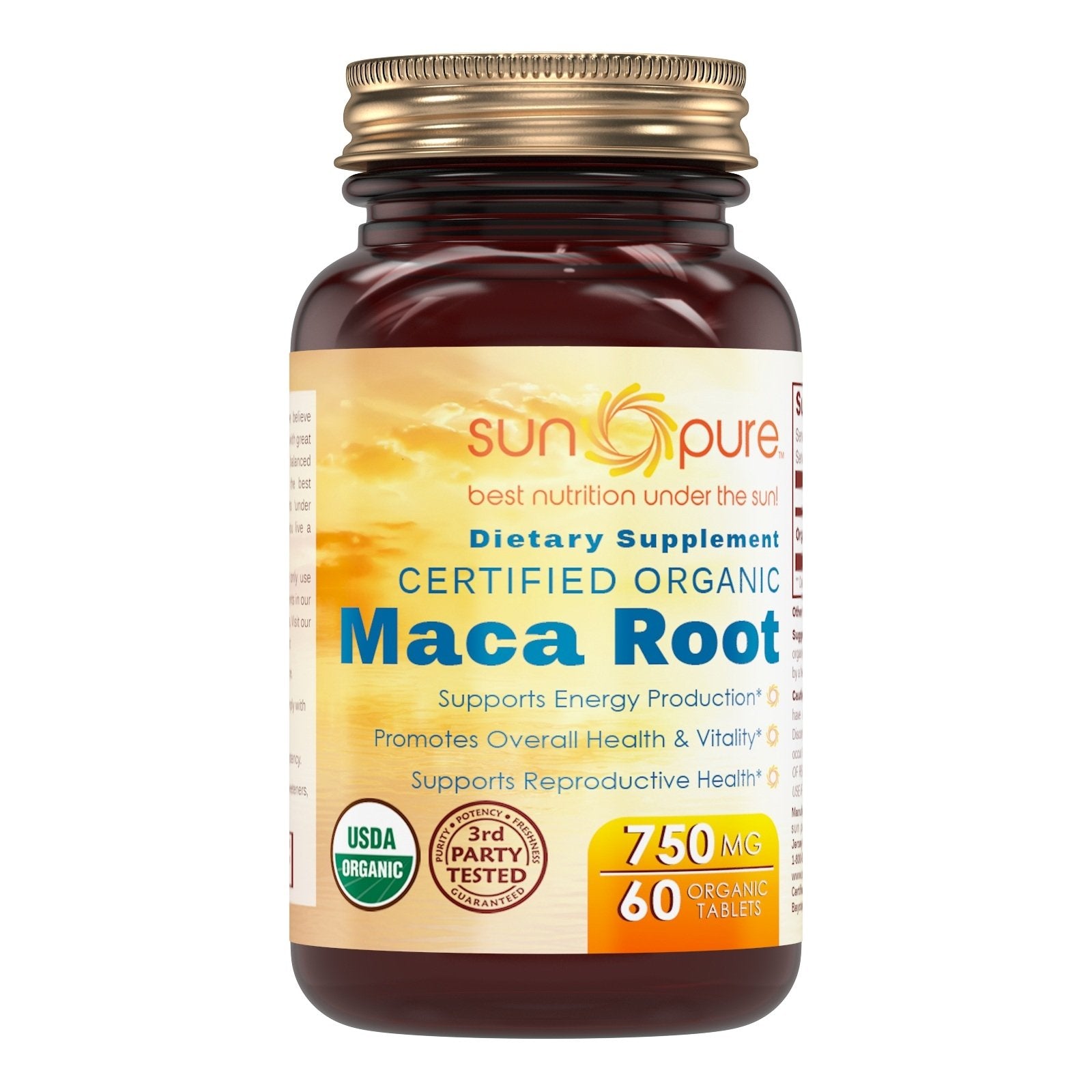 Sun Pure Organic Maca tablets