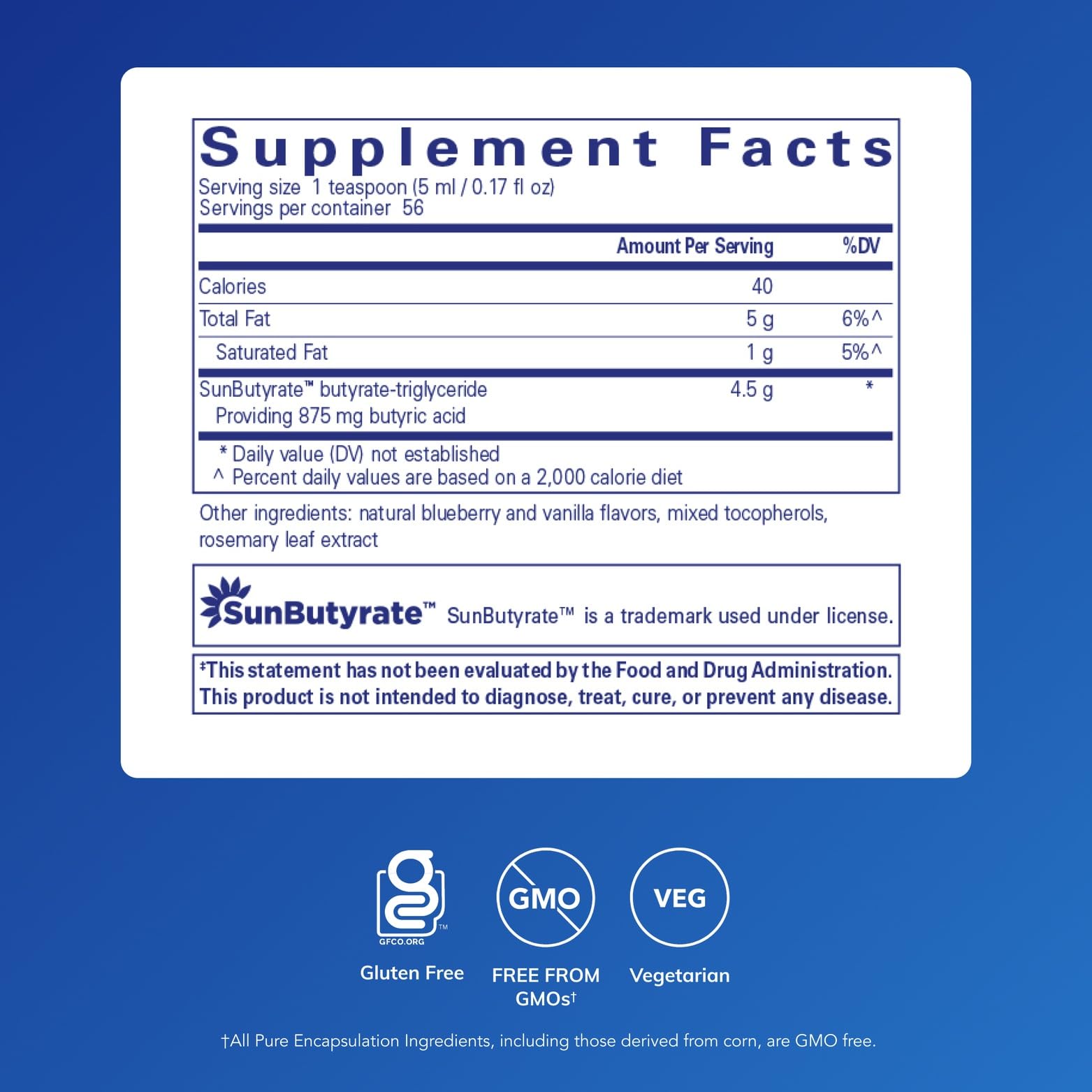 SunButyrate-TG liquid for gut function