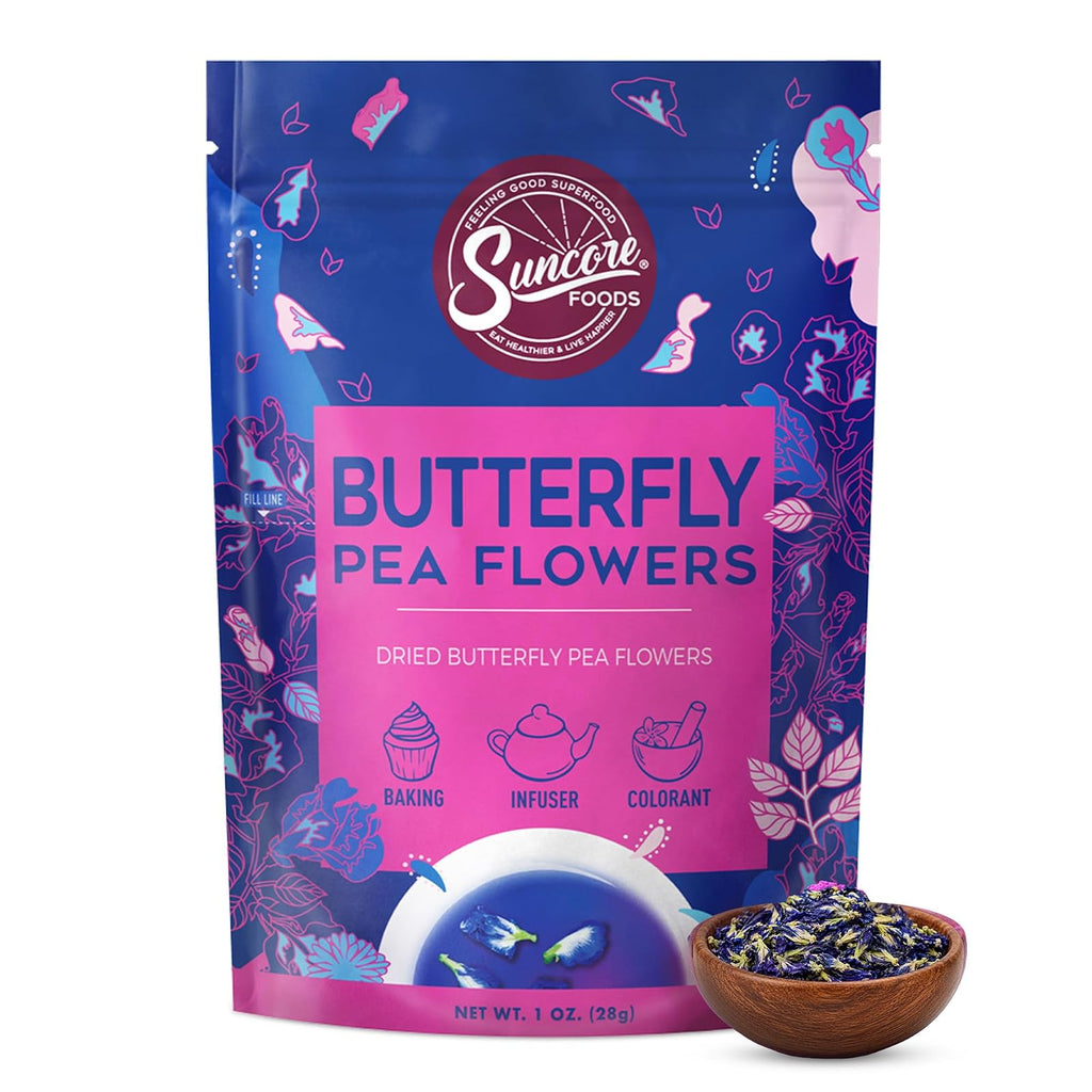 Suncore Foods butterfly pea flowers tea