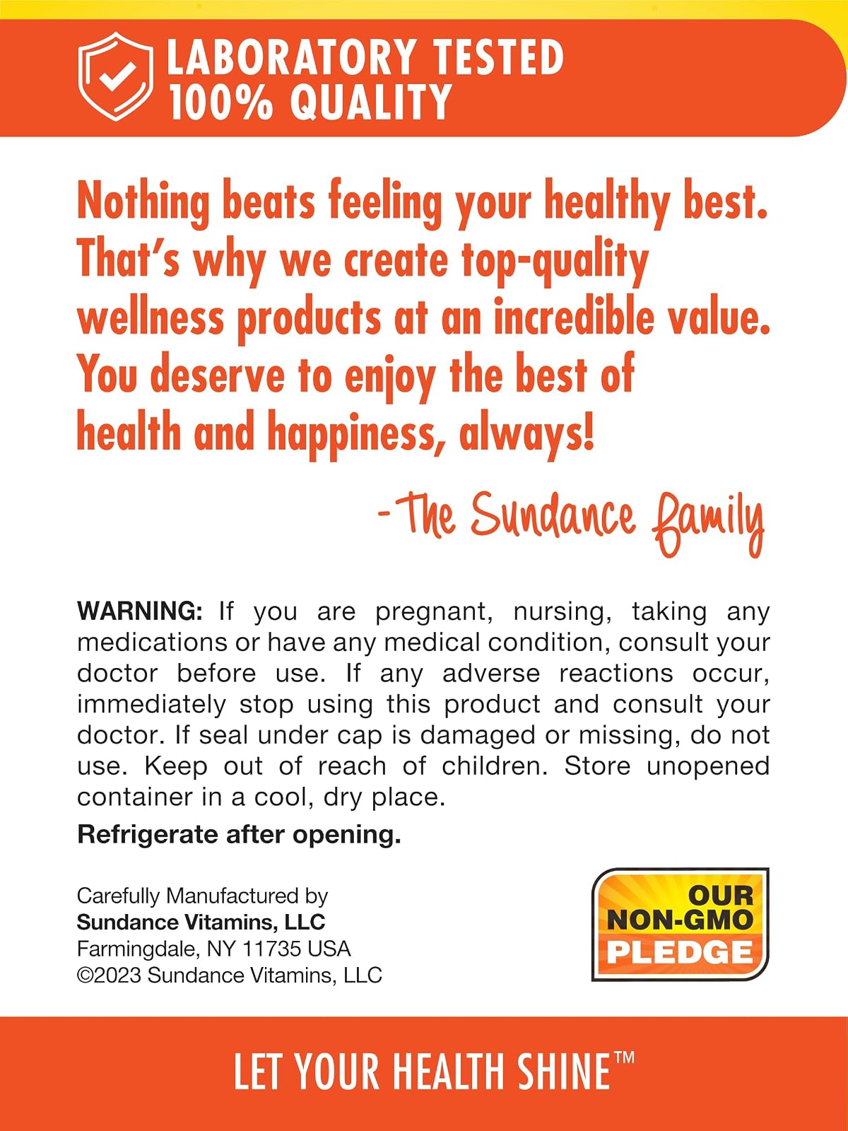 Sundance 50 billion cfu probiotic