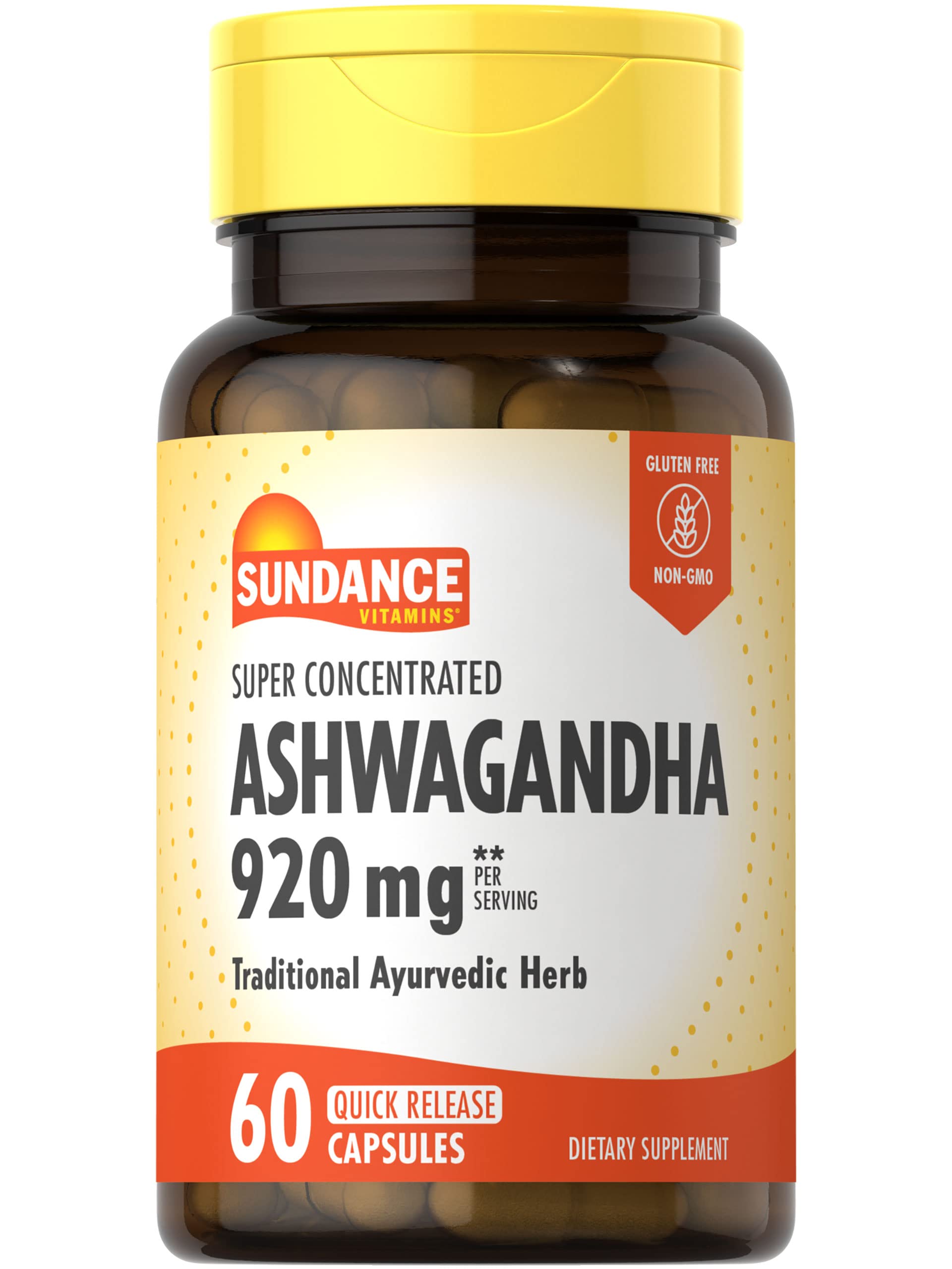 Sundance Ashwagandha capsules for stress relief