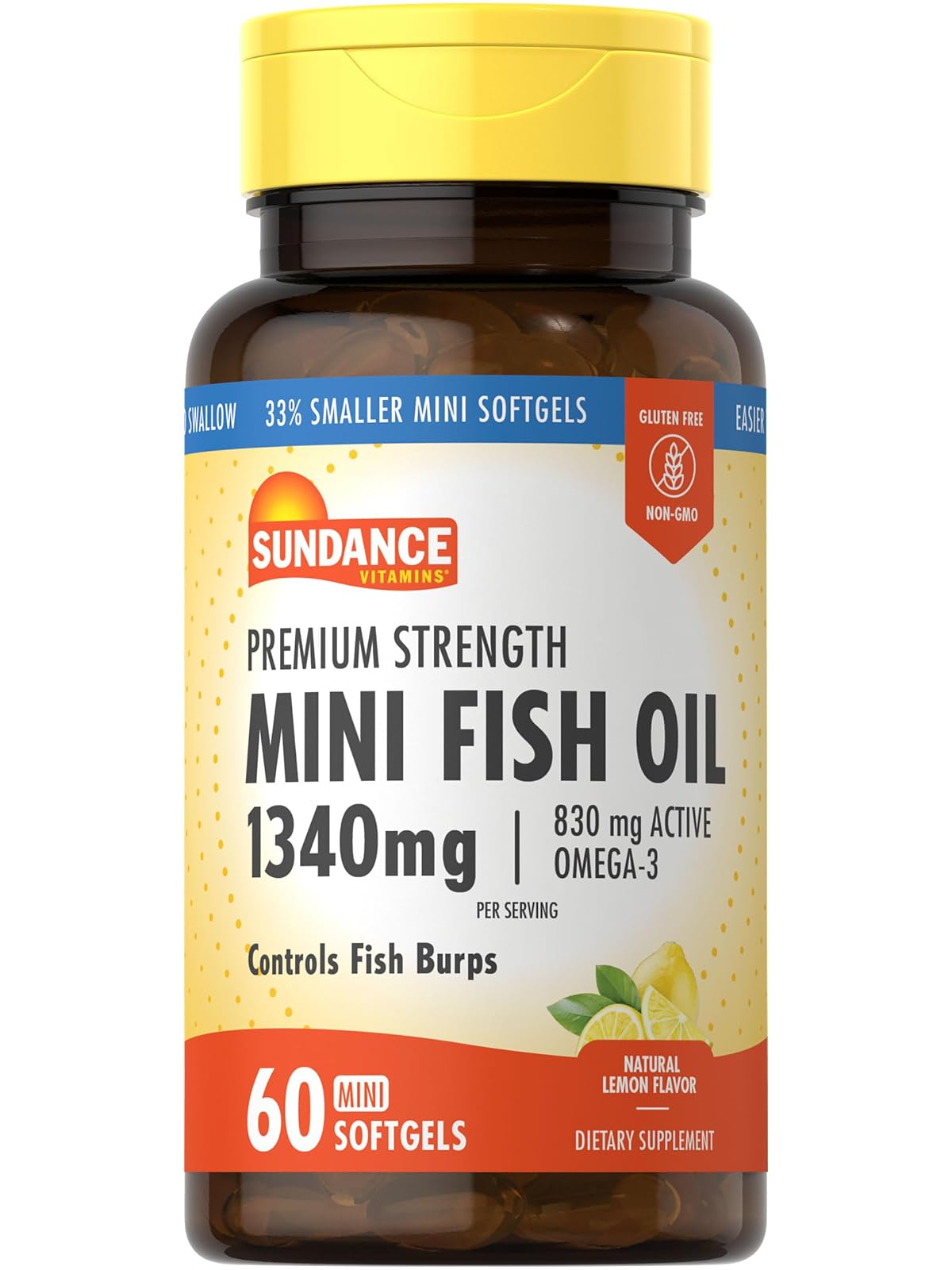 Sundance fish oil softgels for heart health