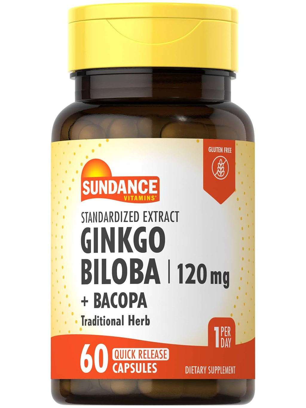 Sundance ginkgo biloba capsules for memory