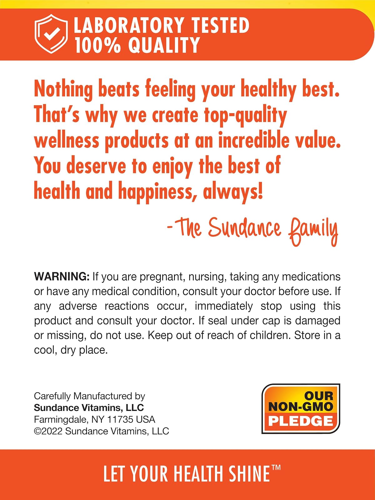 Sundance glucosamine for active lifestyle