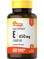 Sundance vitamin E softgels for skin health