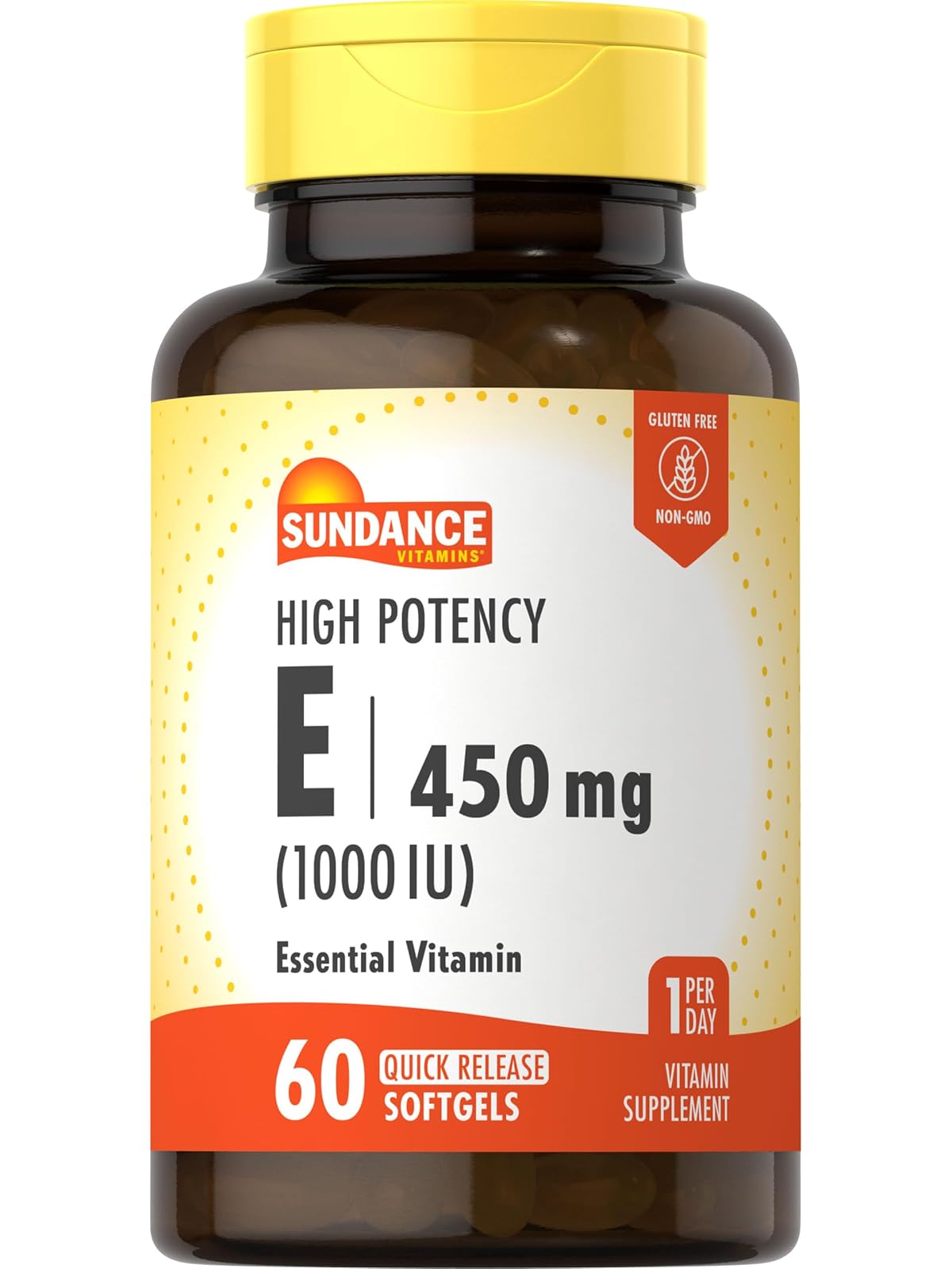 Sundance vitamin E softgels for skin health