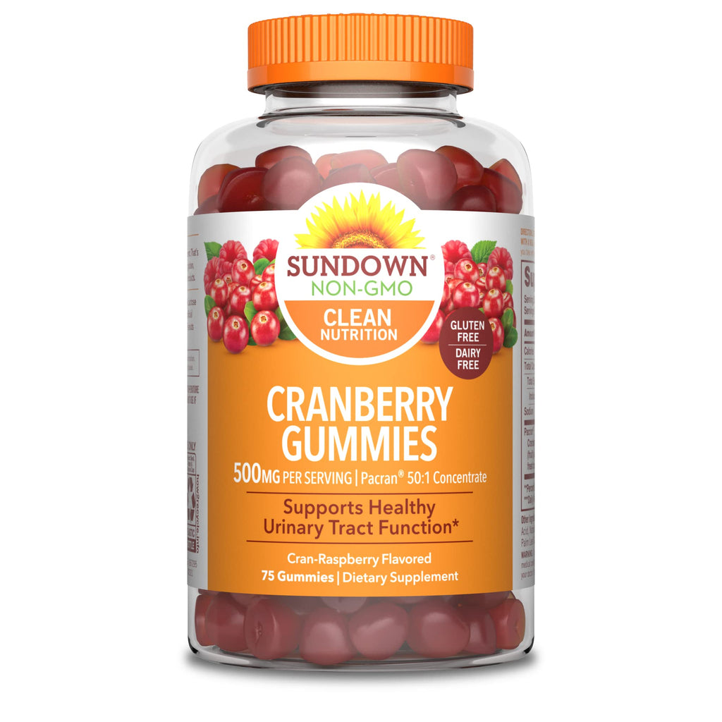 Sundown cranberry gummies for health