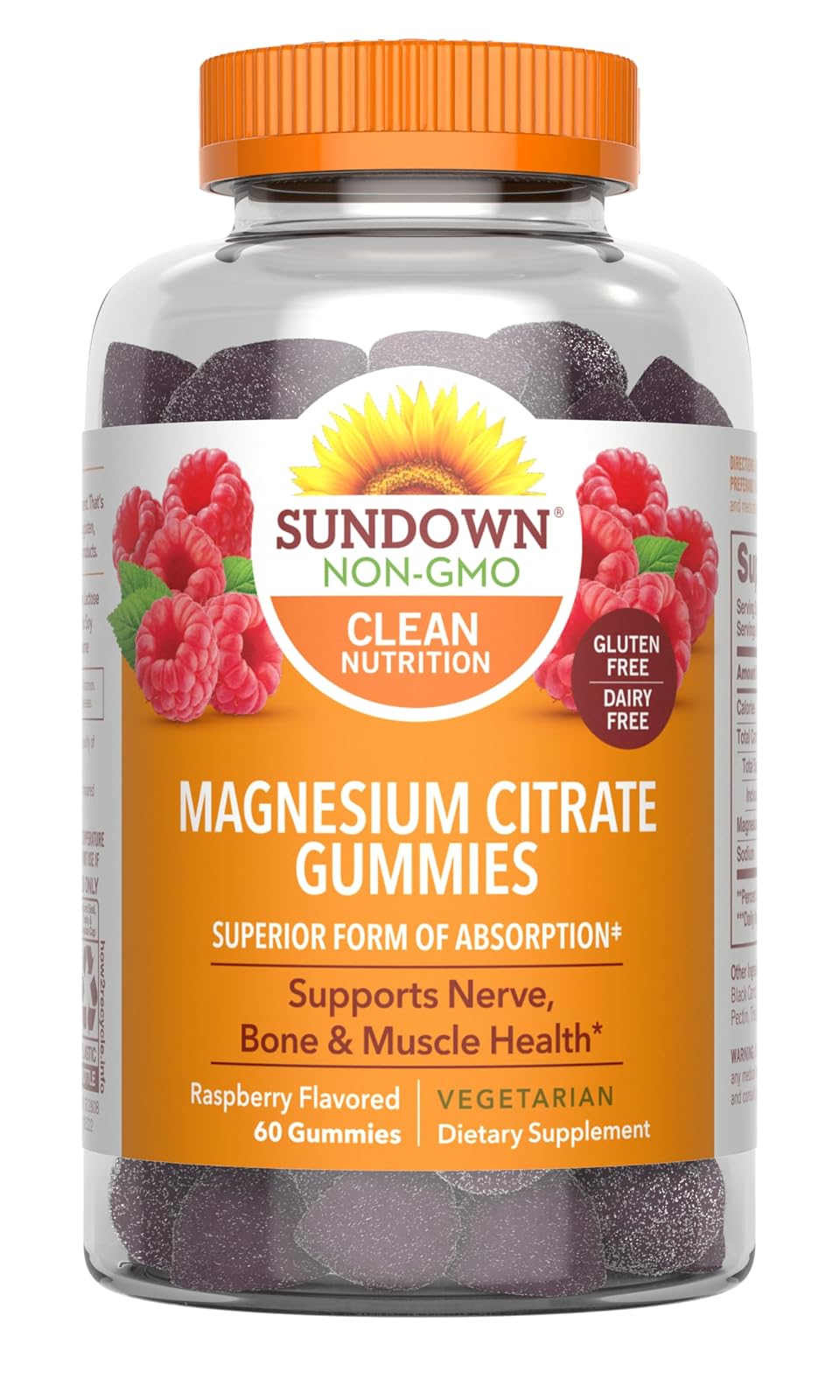 Sundown magnesium citrate gummies raspberry