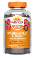 Sundown magnesium citrate gummies raspberry