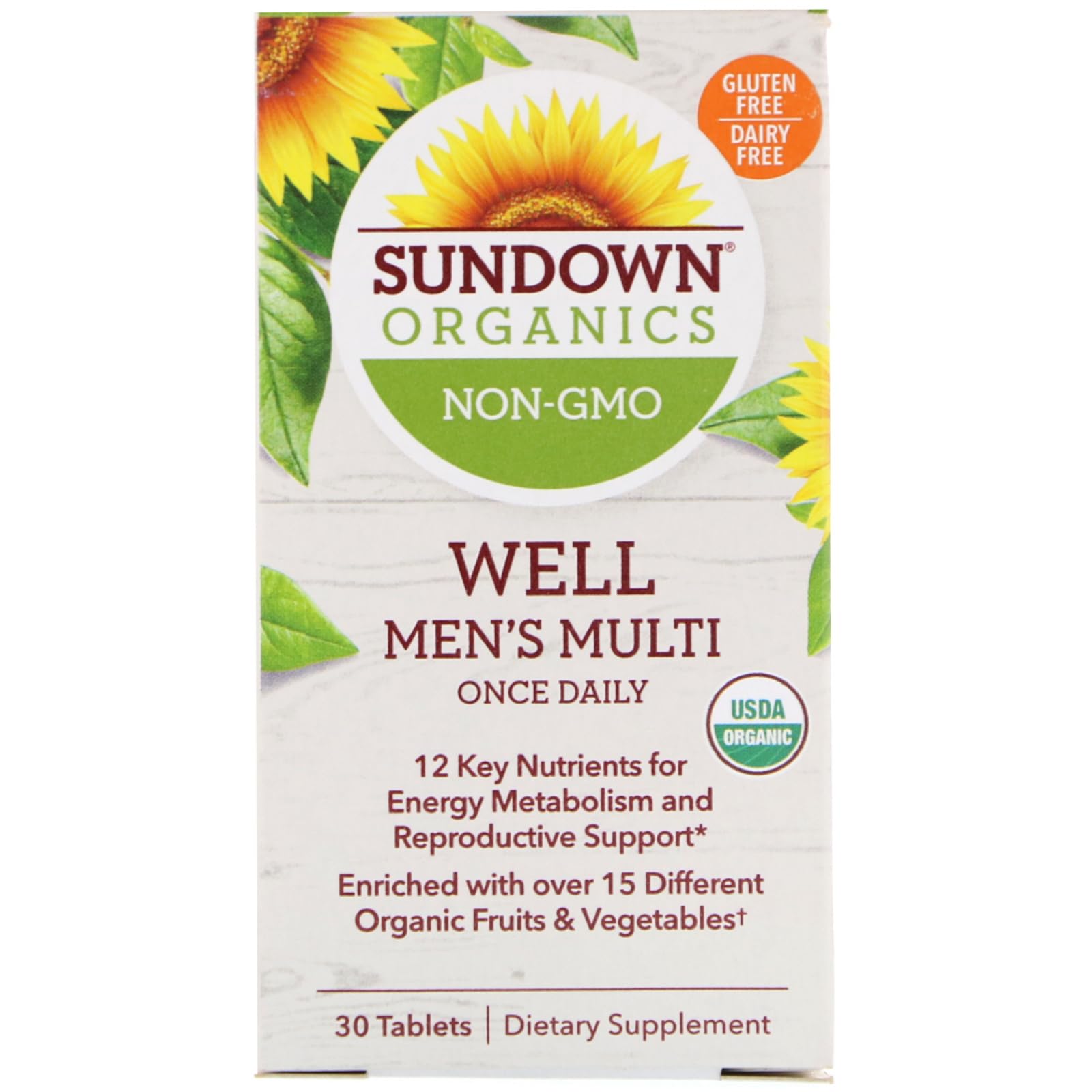 Sundown Organics Well zinc multivitamin