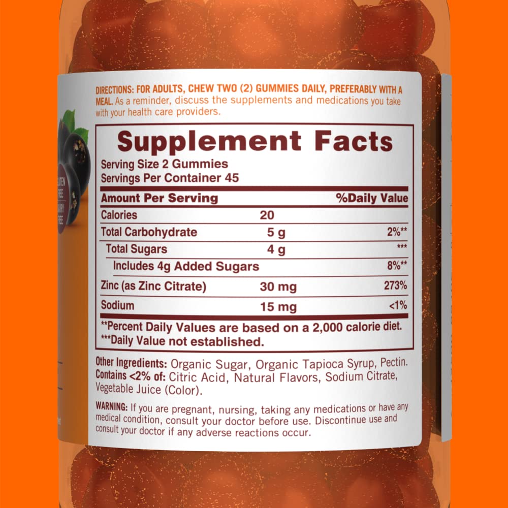 Sundown zinc gummies easy to take