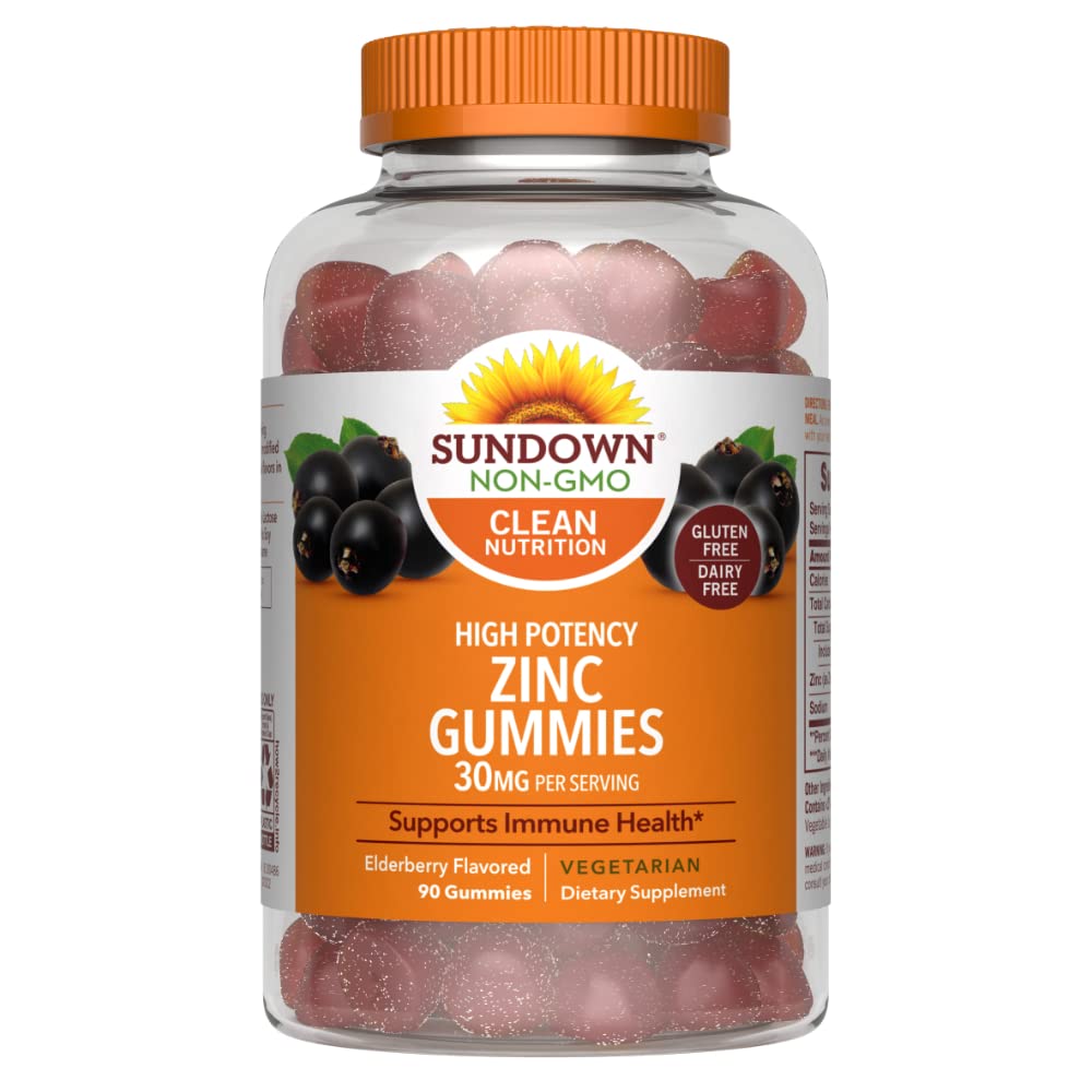 Sundown zinc gummies for immunity