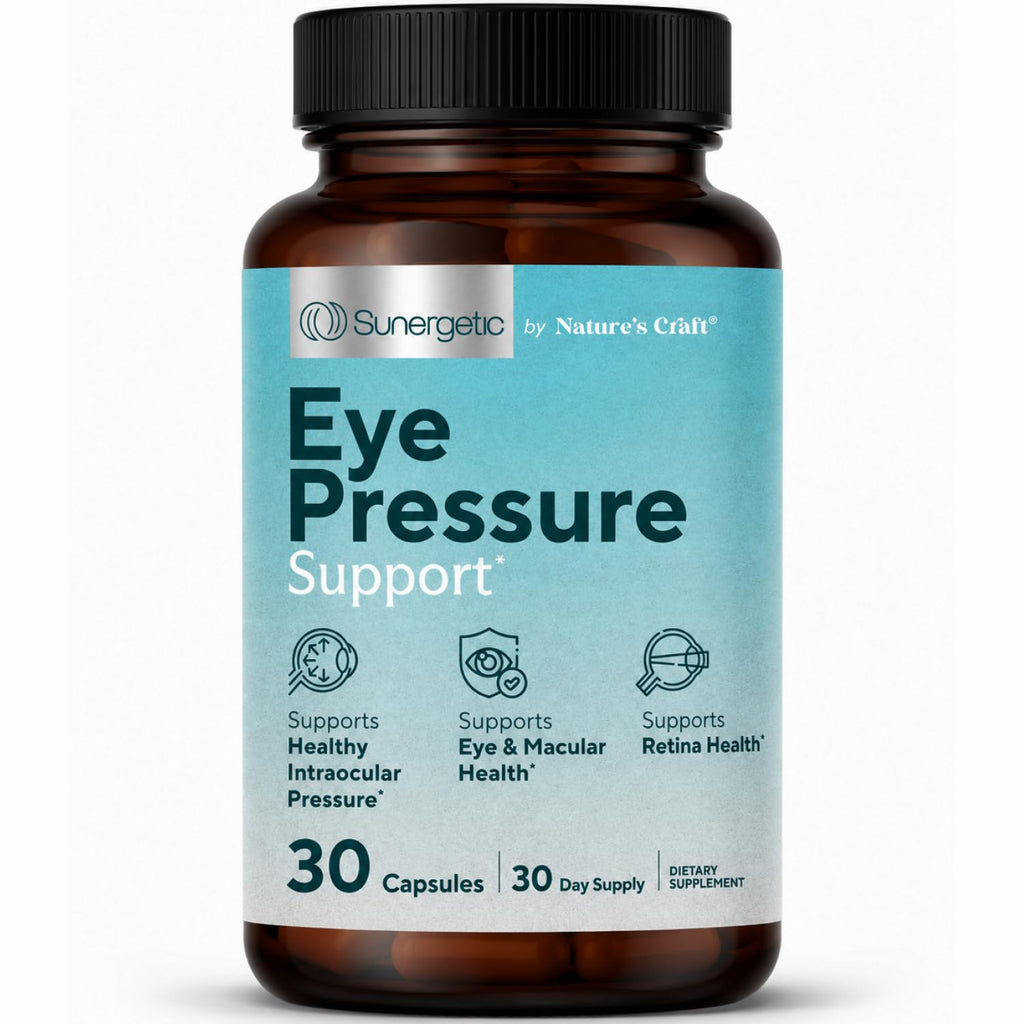 Sunergetic eye pressure support capsules