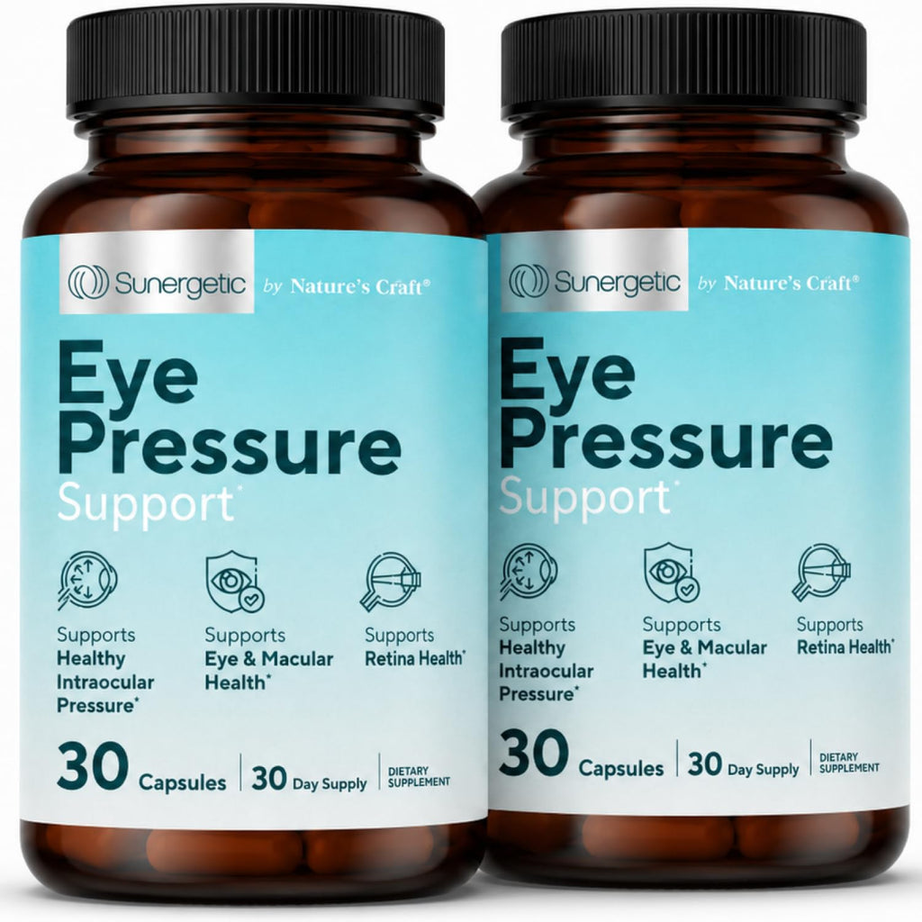 Sunergetic eye pressure support capsules