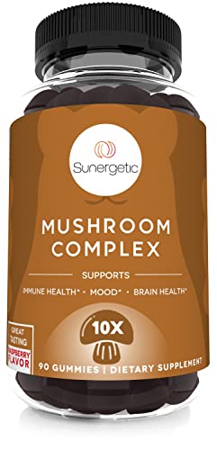 Sunergetic mushroom gummies for immunity