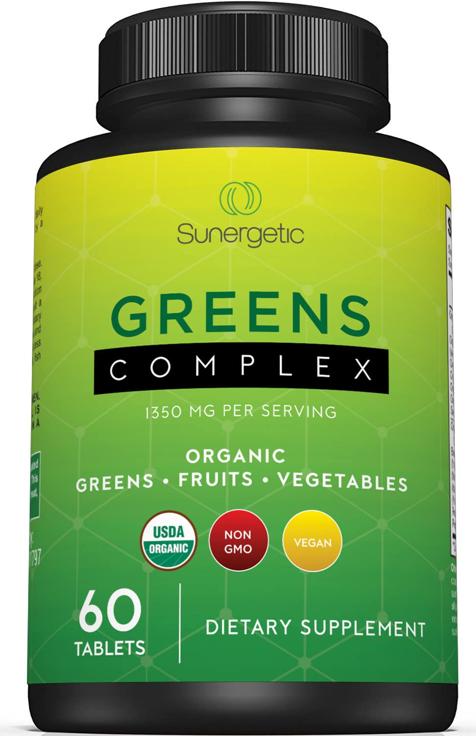 Sunergetic organic greens superfood tablets