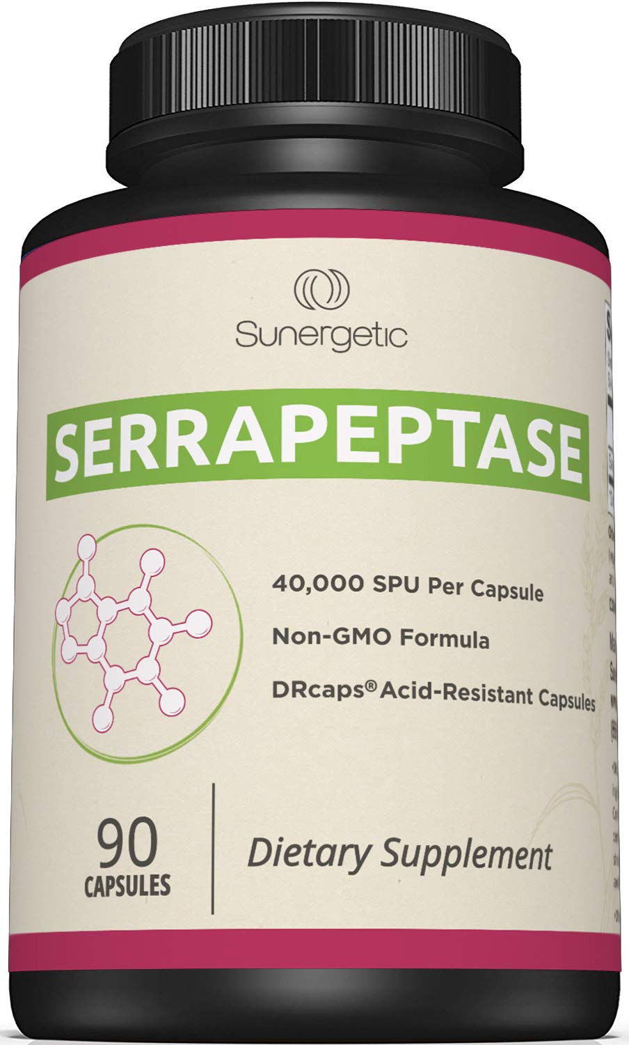 Sunergetic Serrapeptase digestive enzymes capsules