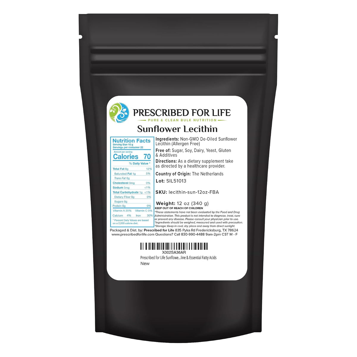 sunflower lecithin powder for baking