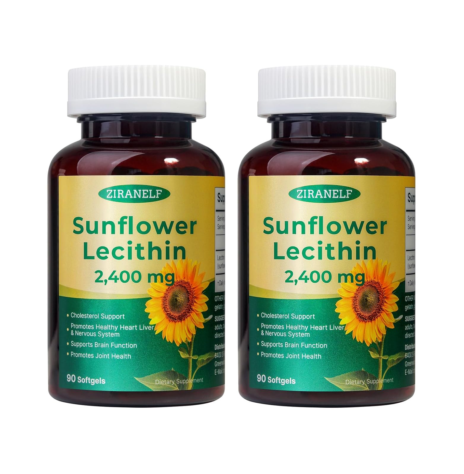 Sunflower lecithin softgels for health