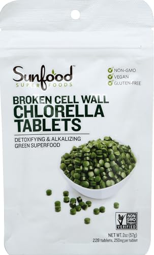 Sunfood chlorella tablets for multivitamins