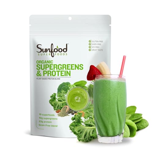 Sunfood organic supergreens protein blend