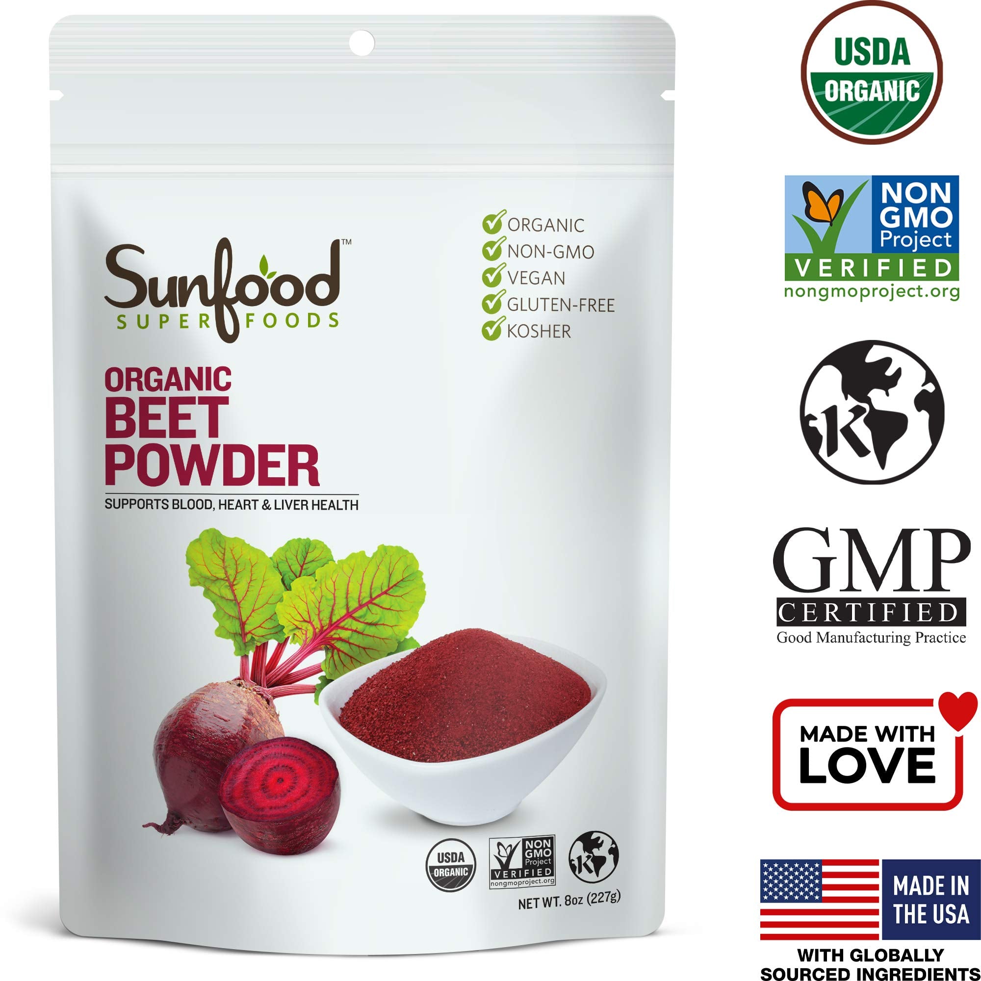 Sunfood superfoods organic beet powder