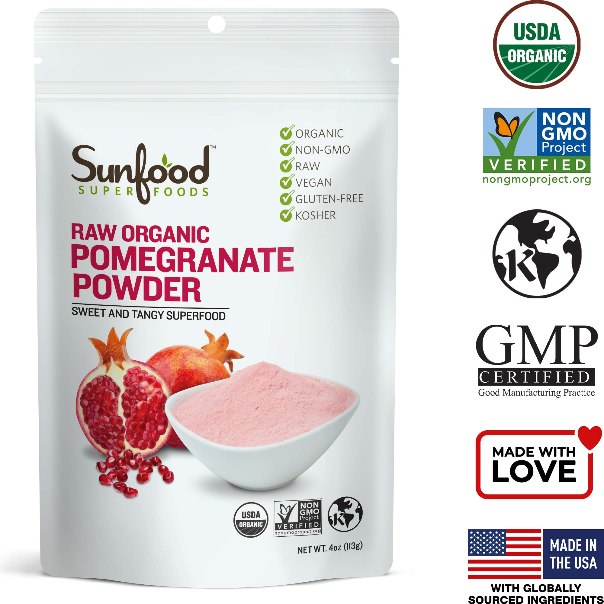 Sunfoods pomegranate powder for smoothies