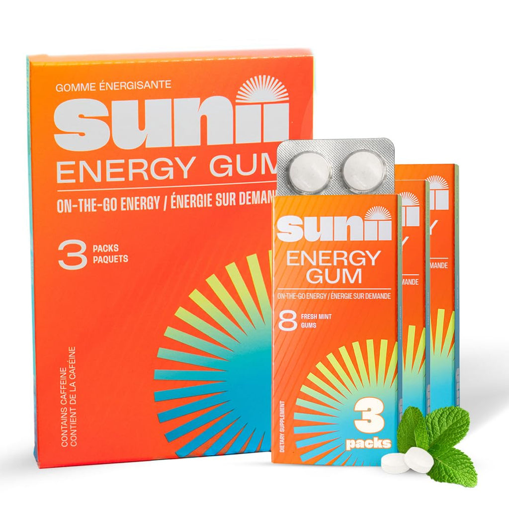 Sunii energy gum for quick focus