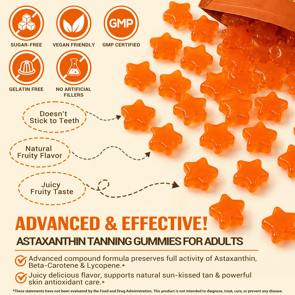 sunless tanning gummies for a bronzed look