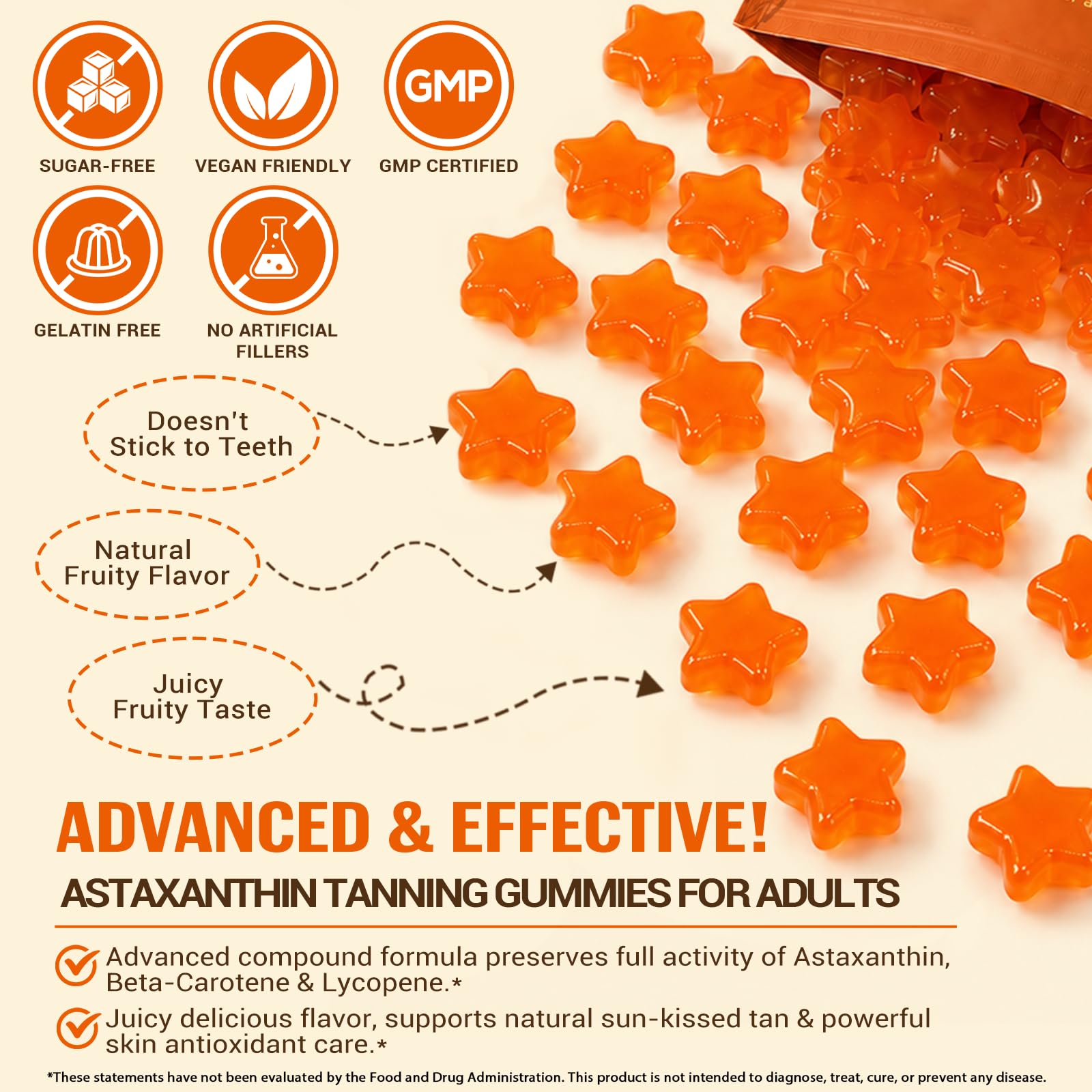 sunless tanning gummies for a bronzed look