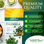Sunlit chlorella for daily wellness