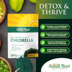 Sunlit chlorella for detox support