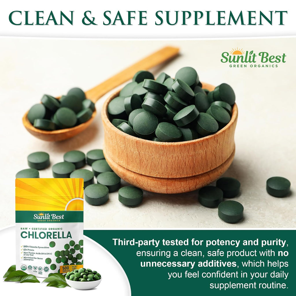 Sunlit chlorella for immune support