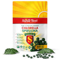 Sunlit organic chlorella spirulina tablets