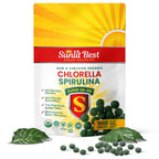 Sunlit organic chlorella spirulina tablets