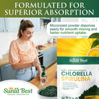 Sunlit organic spirulina for wellness