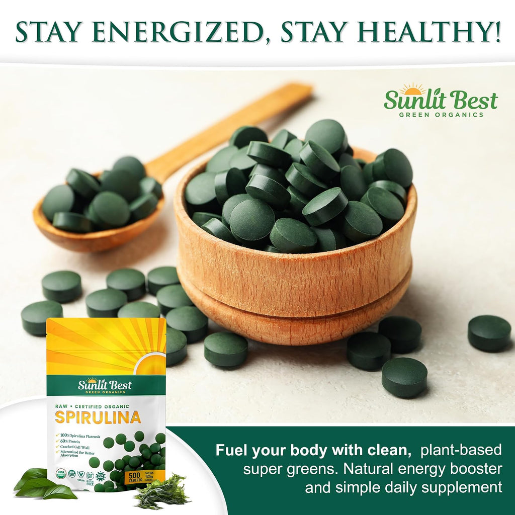 Sunlit spirulina for active lifestyles