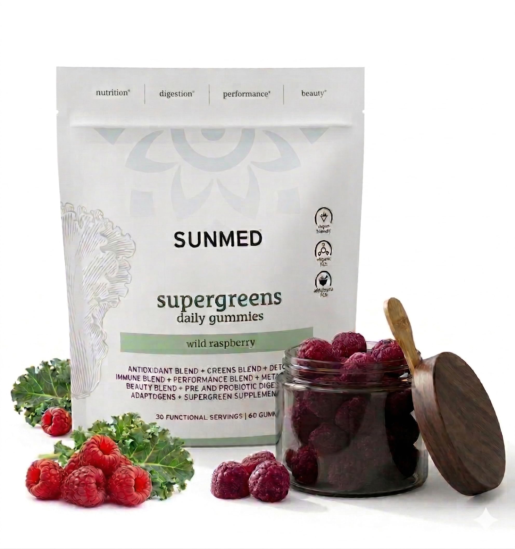 SUNMED Supergreens Daily gummies for immunity