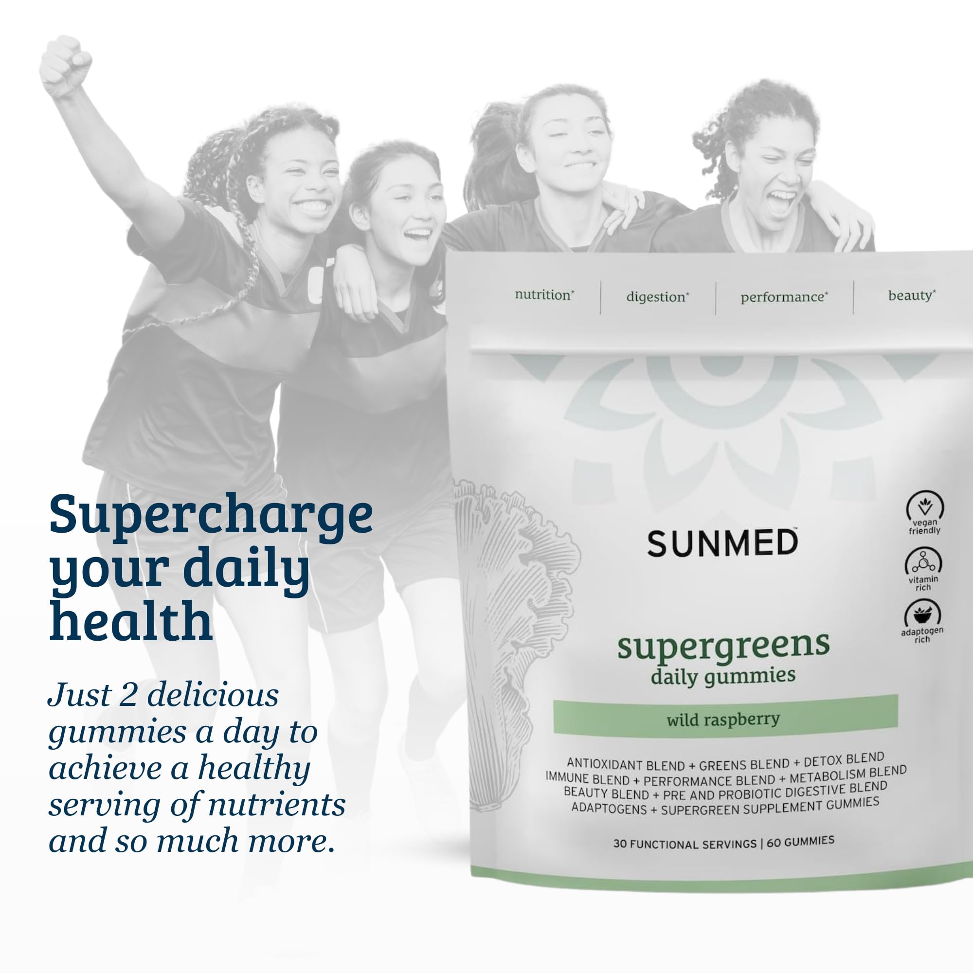 sunmed supergreens for daily vitality