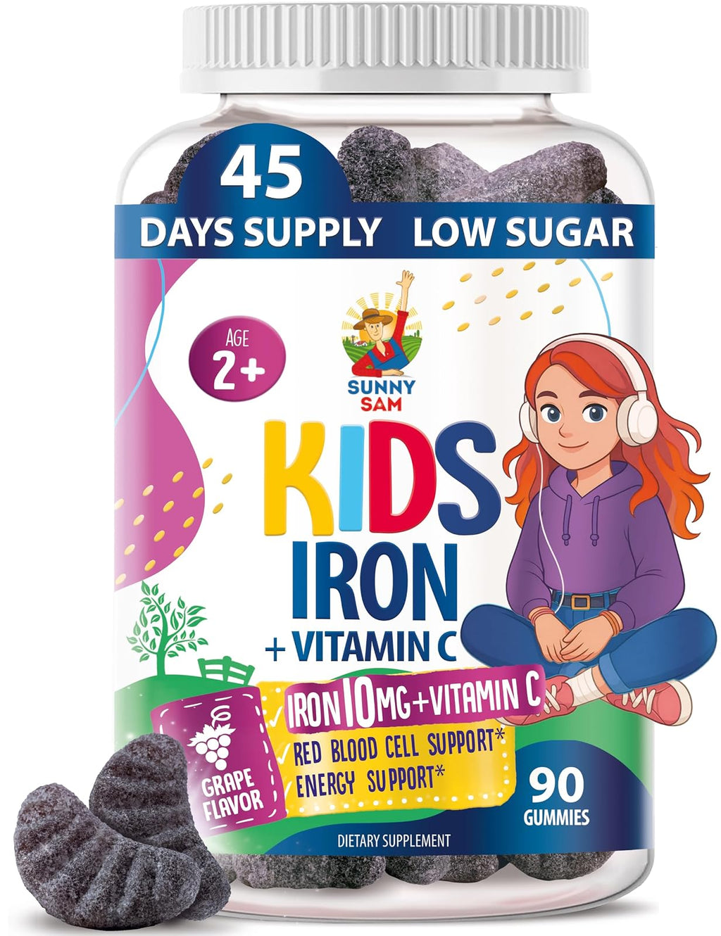 SUNNY SAM iron gummies for women