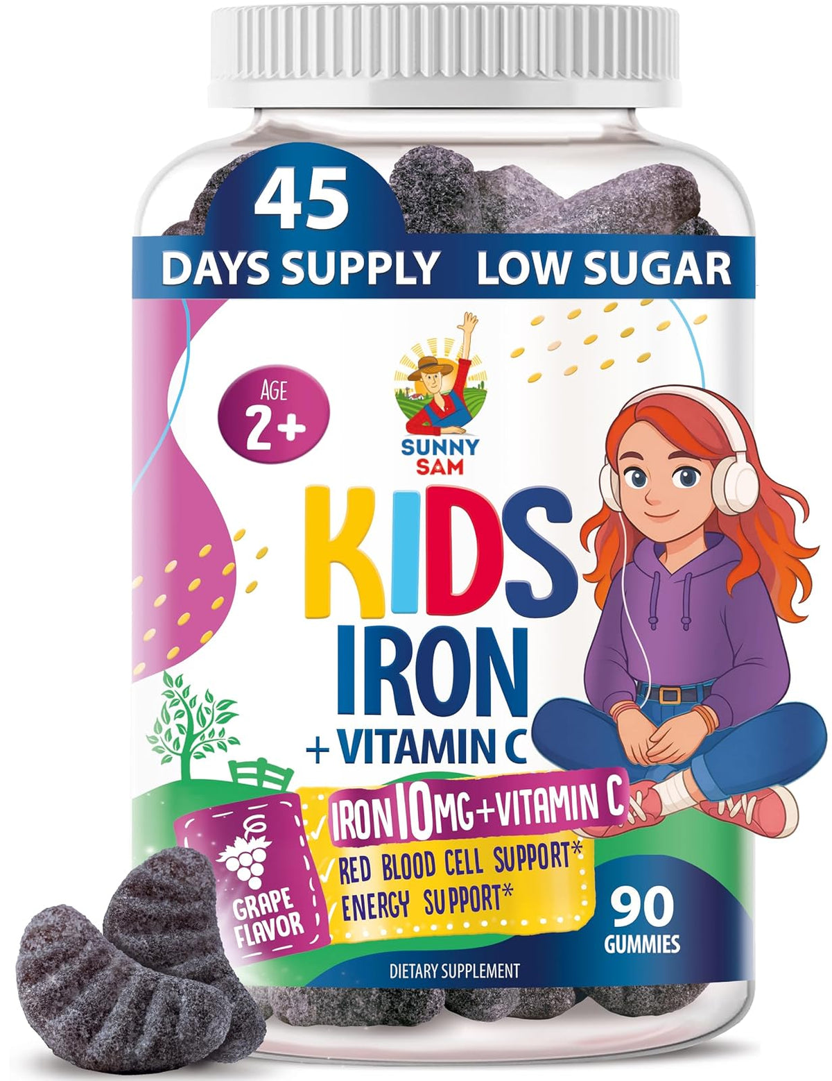 SUNNY SAM iron gummies for women
