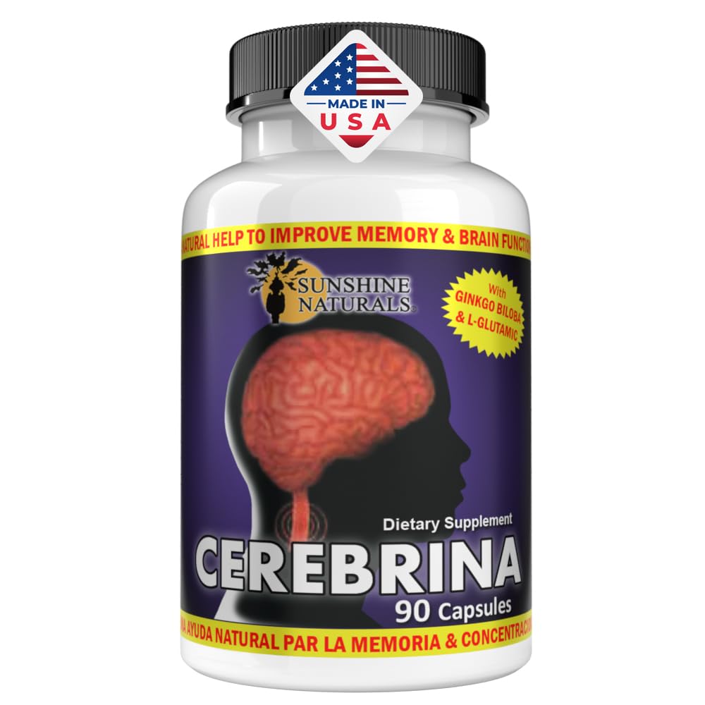 Sunshine Naturals Cerebrina capsules for brain health