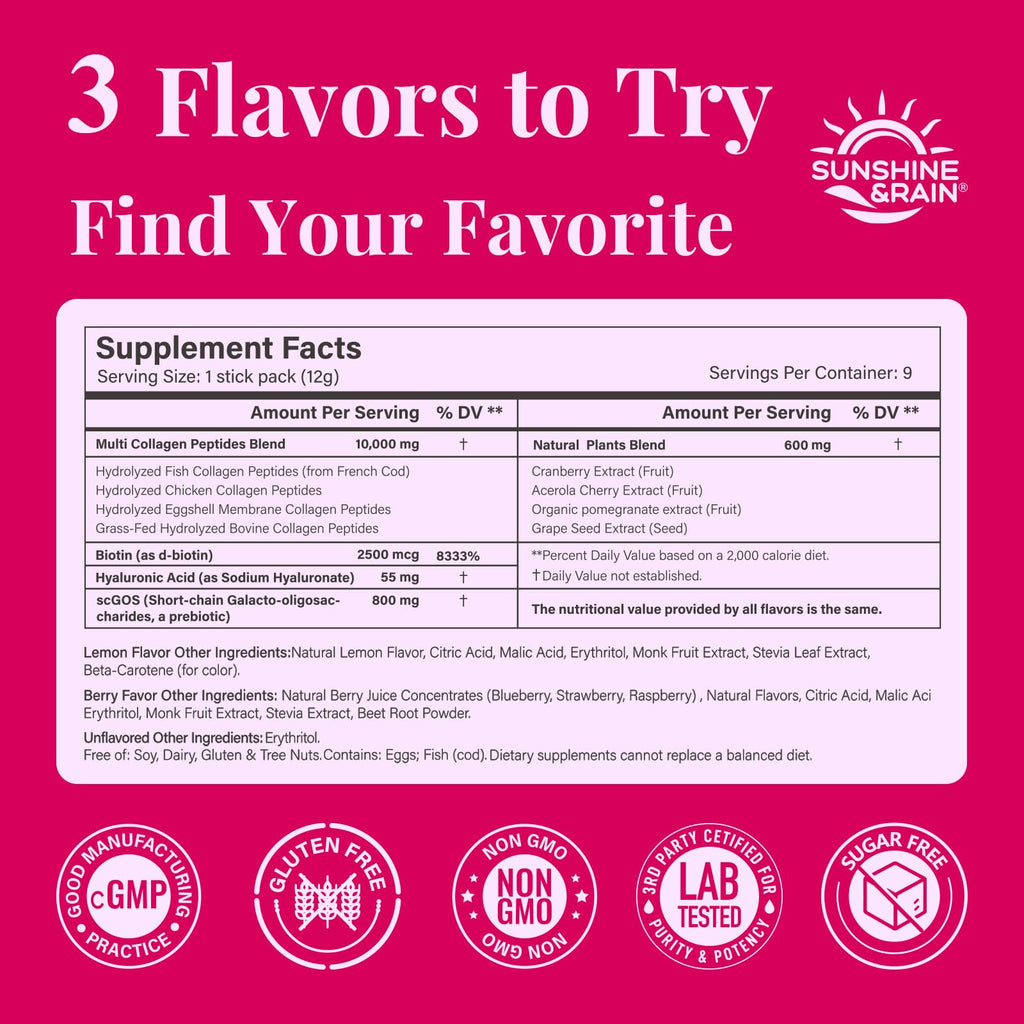 Sunshine & Rain collagen benefits
