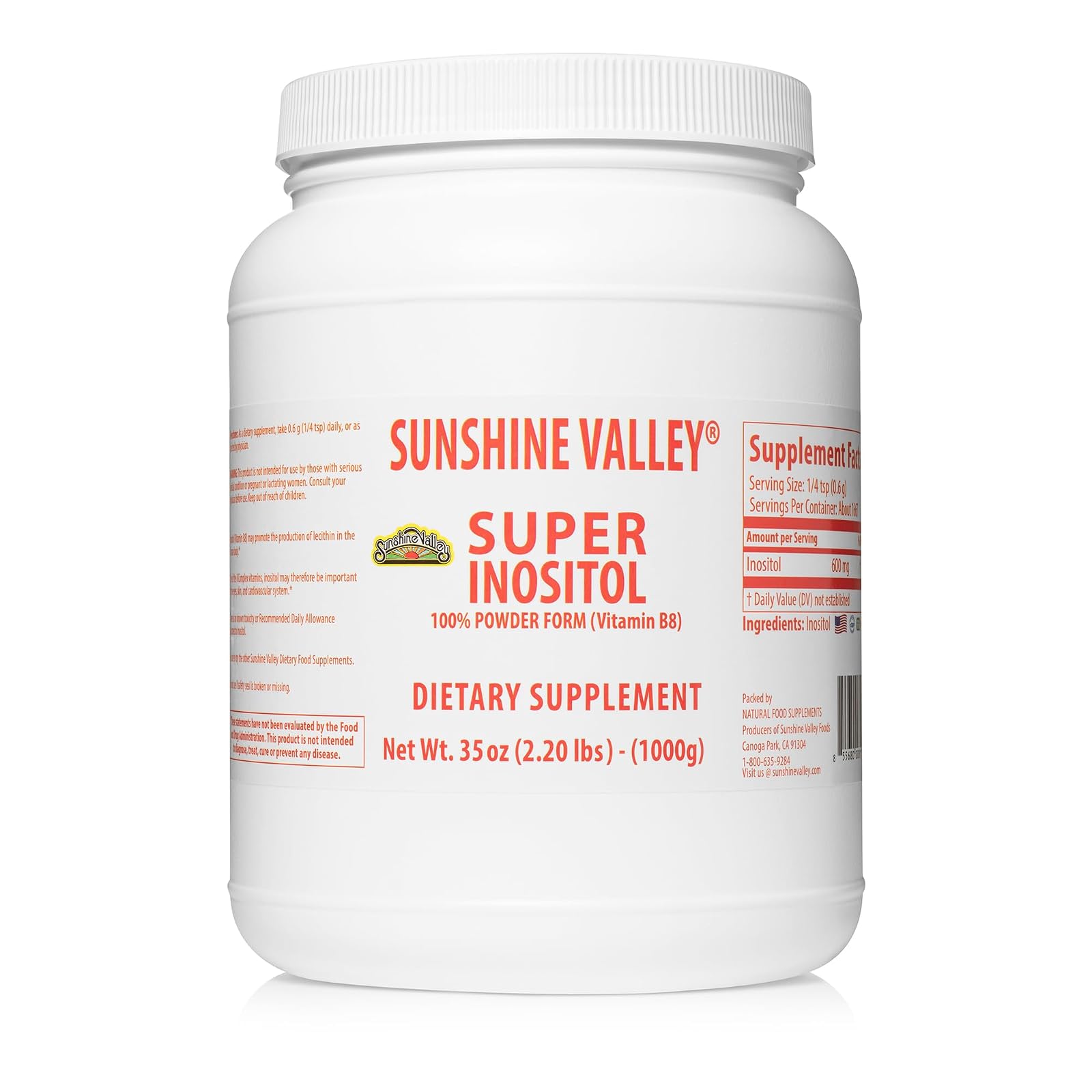 Sunshine Valley Super Inositol Powder benefits