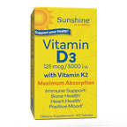 Sunshine Vitamin D3 5000 IU tablets
