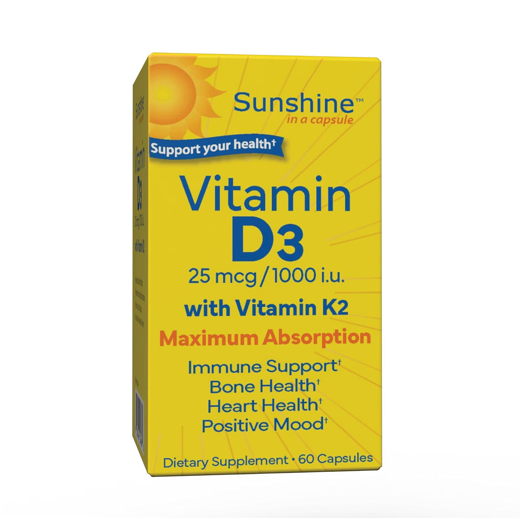 Sunshine Vitamin D3 softgels for immunity