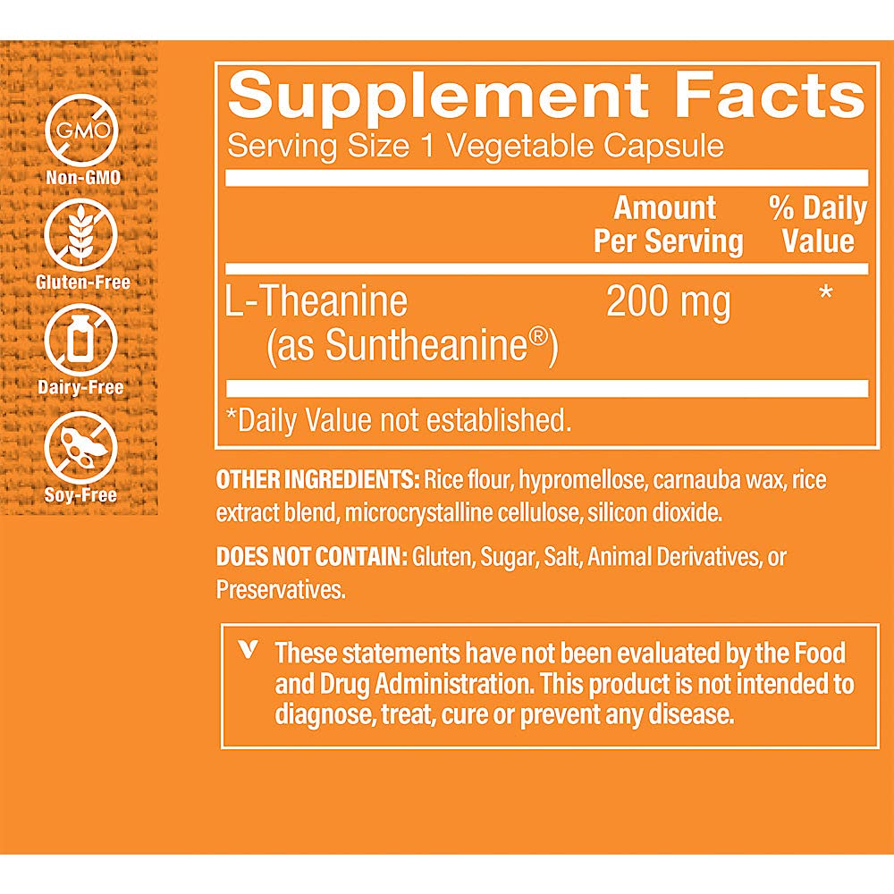 Suntheanine for stress relief