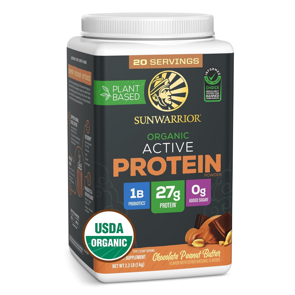 Sunwarrior organic chocolate peanut butter protein
