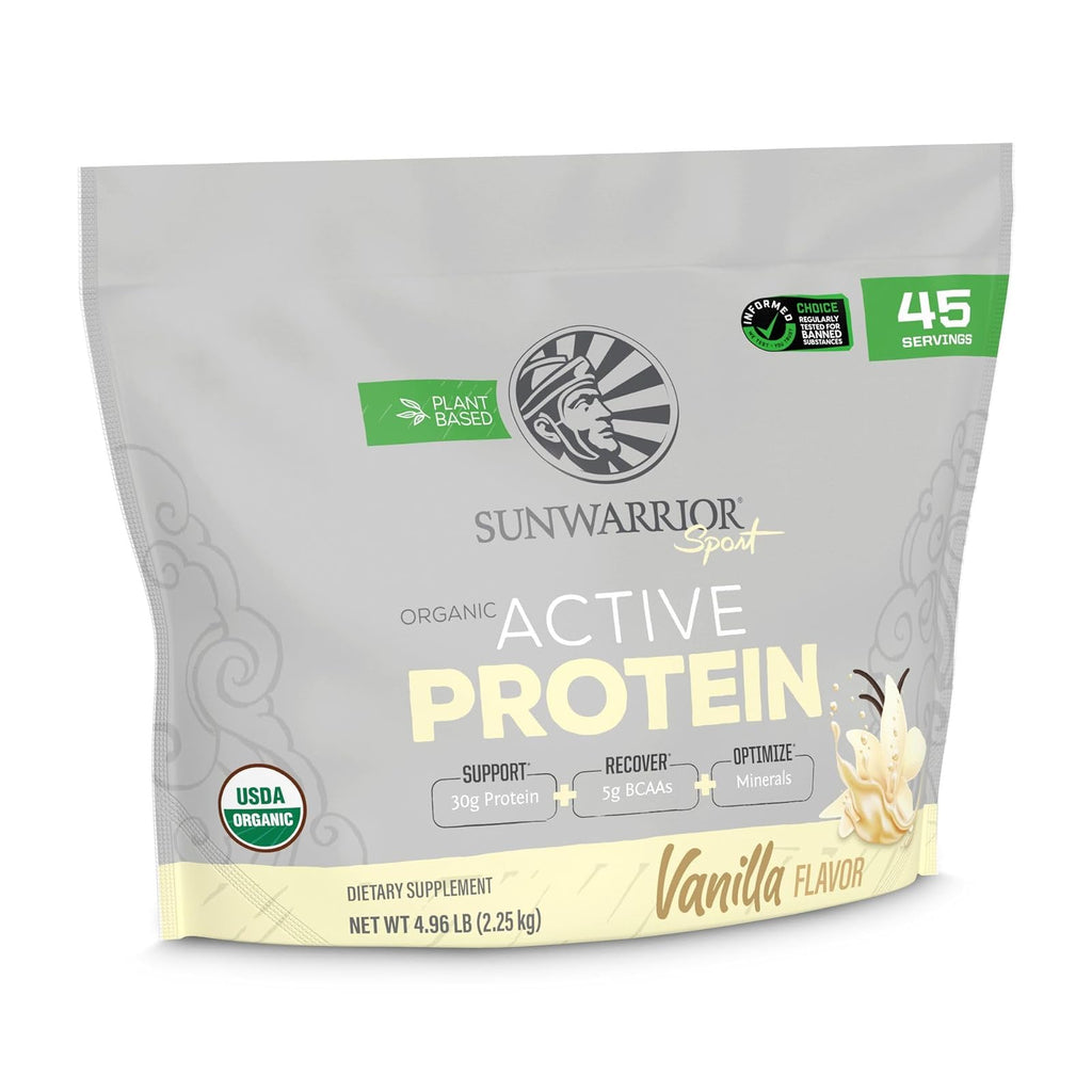 Sunwarrior organic vanilla protein powder