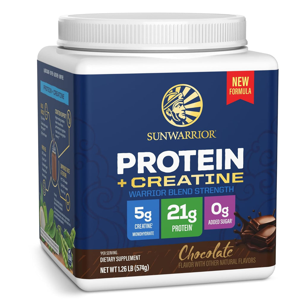 Sunwarrior plant protein powder chocolate